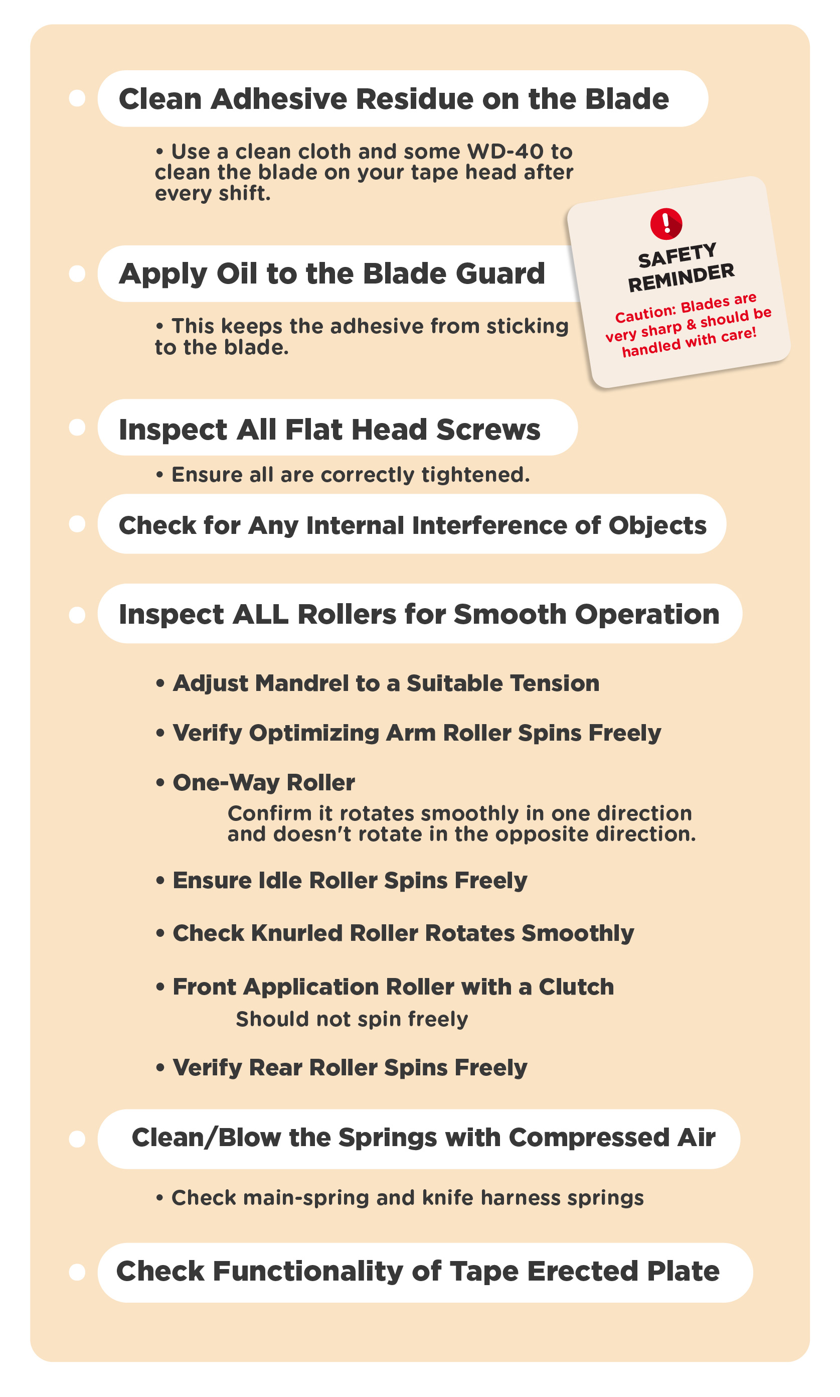 TapeHead Preventive Maintenance – BestPack TapeHead Preventive Maintenance – BestPack